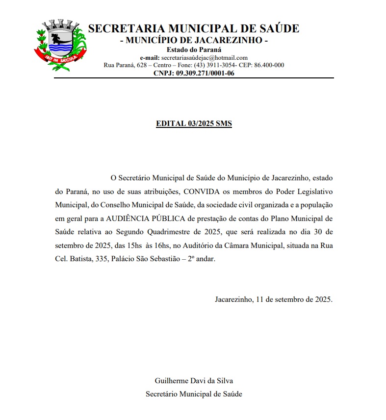 Prefeitura Municipal de Jacarezinho - PR